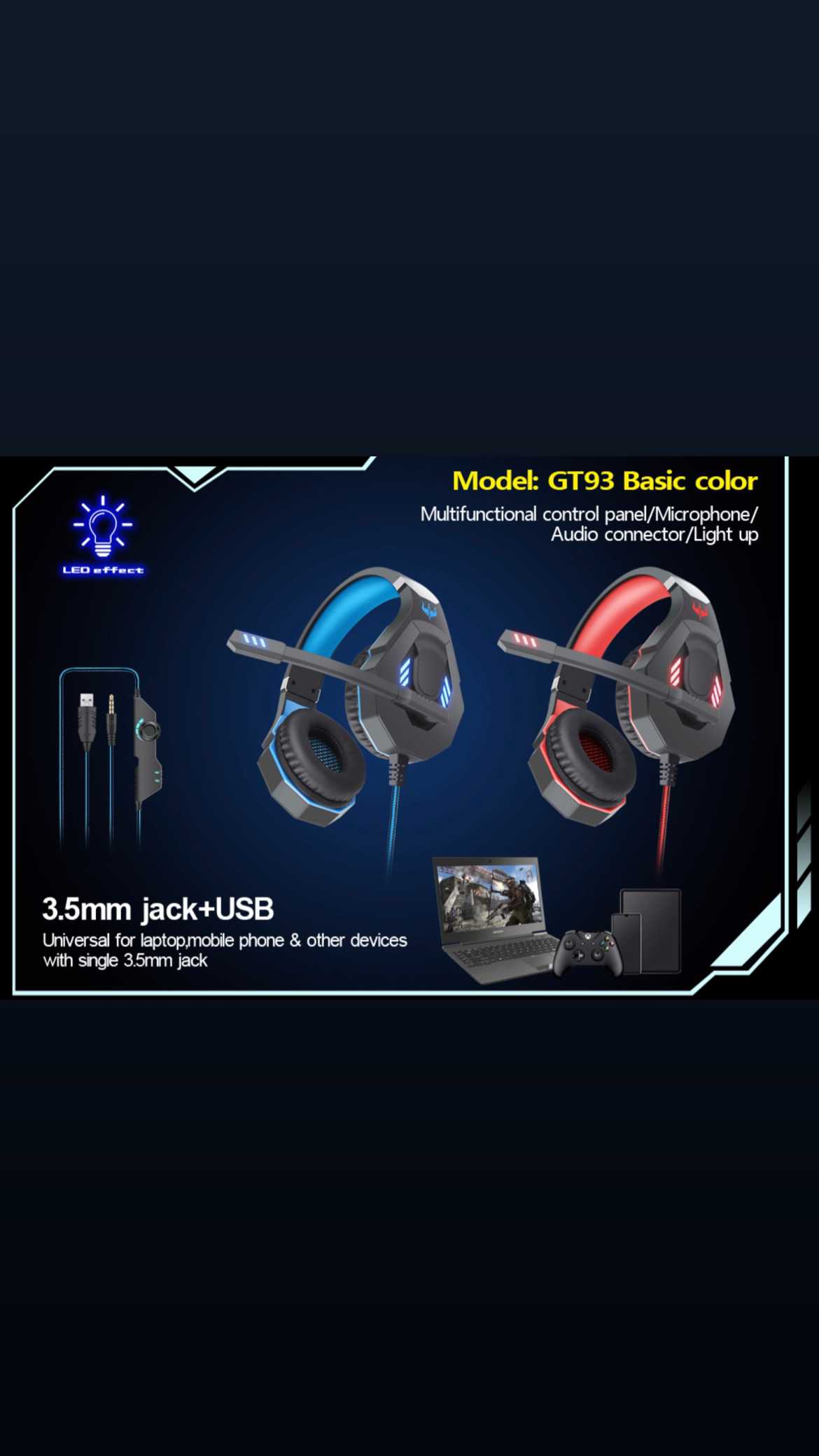 Ovleng GT-63 Gaming LED Oyuncu Kulaklığı - imsanelektronik.com.tr